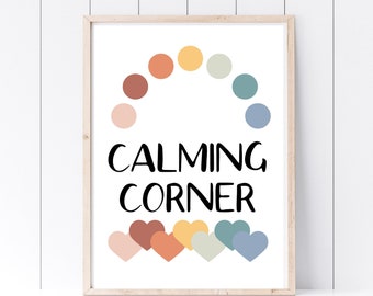 Calming Corner Sign - Etsy