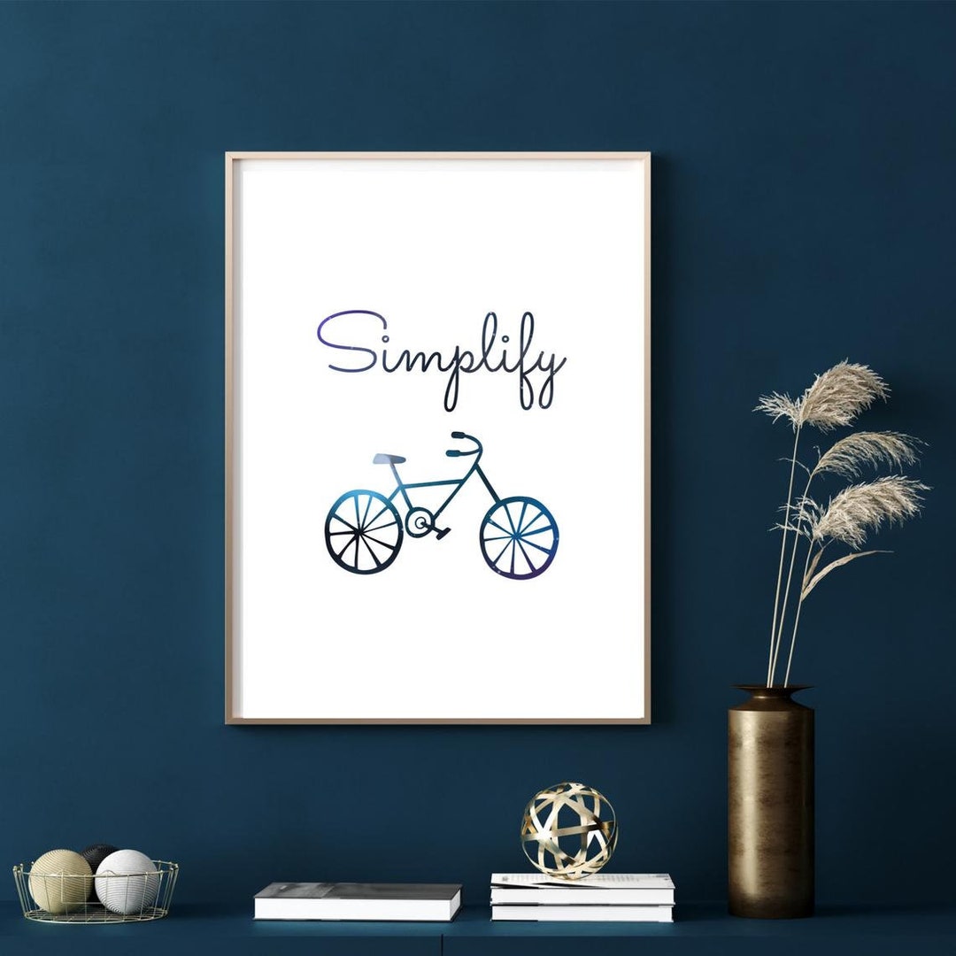 Yoga Poster Simplify Printable Wall Art Sign Minimalist Print - Etsy
