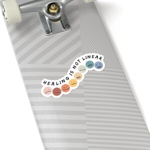 Healing is Not Linear Sticker, Mental Health Awareness, Positivity ...
