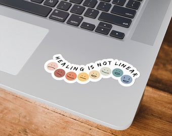 Healing is Not Linear Sticker Mental Health Awareness - Etsy