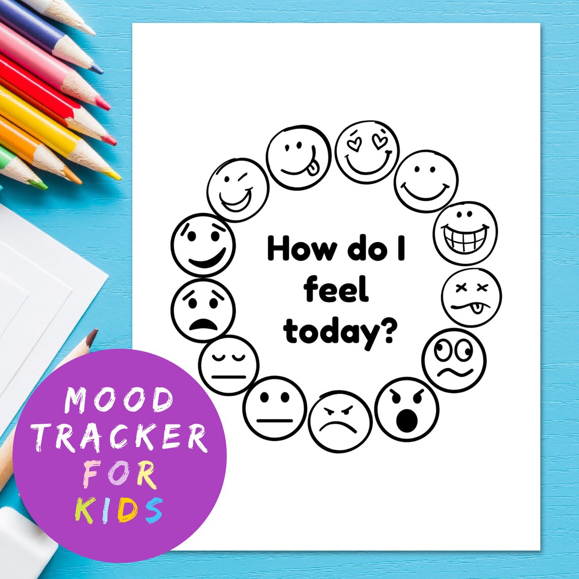 Feeling Poster Download - Printable Emotions Wheel for Children | Play ...