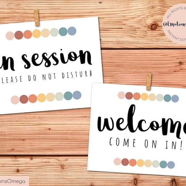In Session Sign - Etsy
