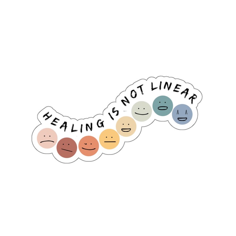 Healing is Not Linear Sticker Mental Health Awareness - Etsy