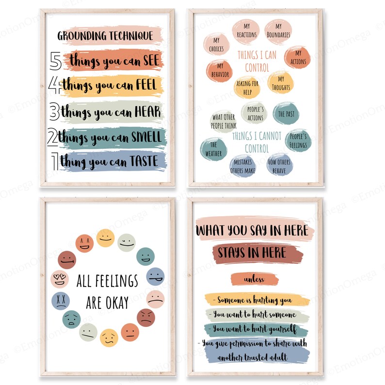 24 School Counseling Posters for School Psychologist, Counselor, Social ...
