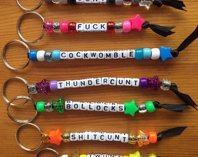 Offensive Swear Words Personalised Own Choice Word Bead - Etsy