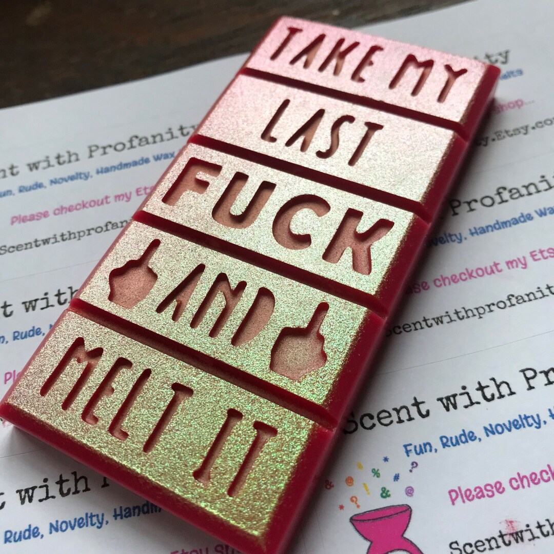 Rude Wax Snap Bar. Fun Novelty Gift Idea. Swearing Profanity. Choose ...