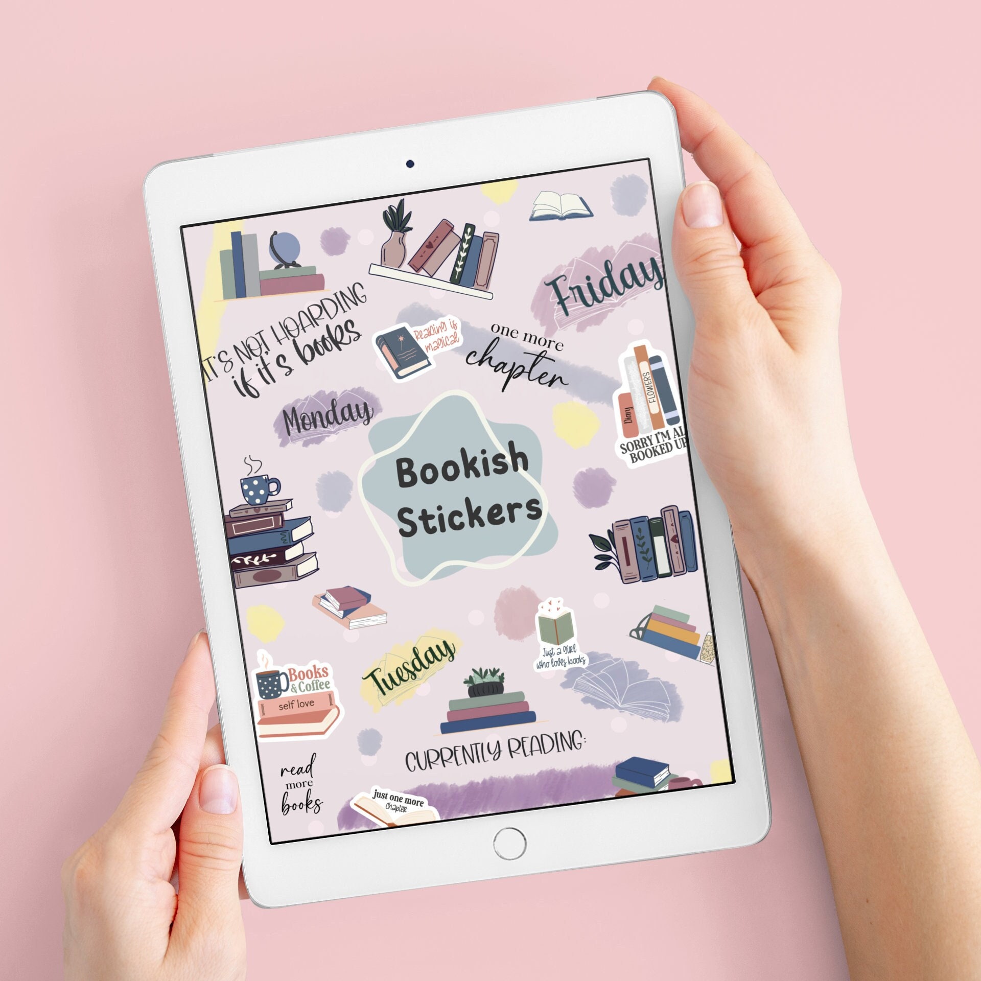 Bookish Digital Sticker Sheets for Goodnotes Precropped Stickers for ...