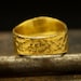 Ancient Roman Art Mens Signet Coin Ring 24K Gold Plated 925 Sterling ...