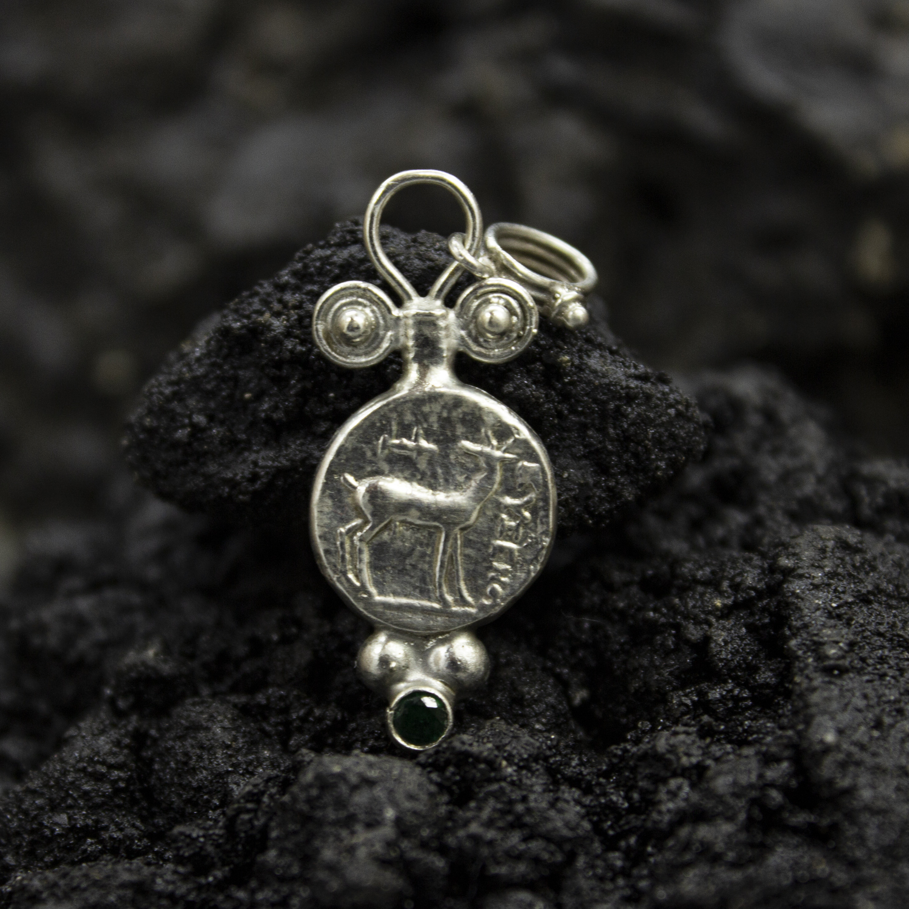 Ancient Greek Deer Coin Necklace 24K Gold Plated 925 - Etsy