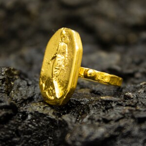 Ancient Greek Woman Signet Ring | 24K Gold Plated 925 Sterling Silver ...