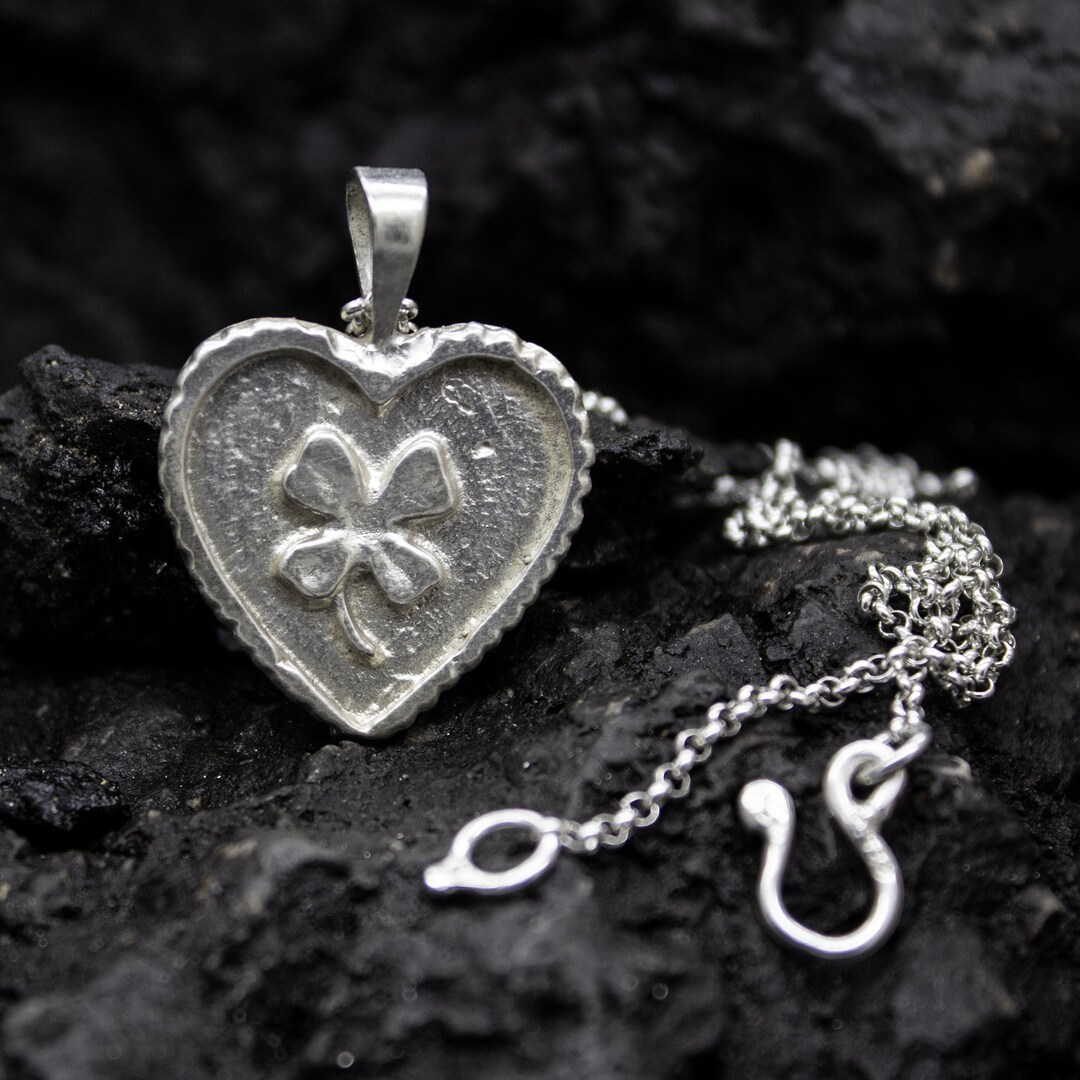 Ancient Lucky Clover Pendant | 24K Gold Plated 925 Sterling Silver ...