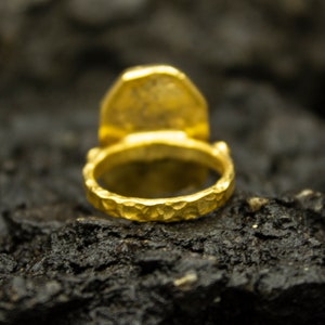 Ancient Greek Woman Signet Ring | 24K Gold Plated 925 Sterling Silver ...