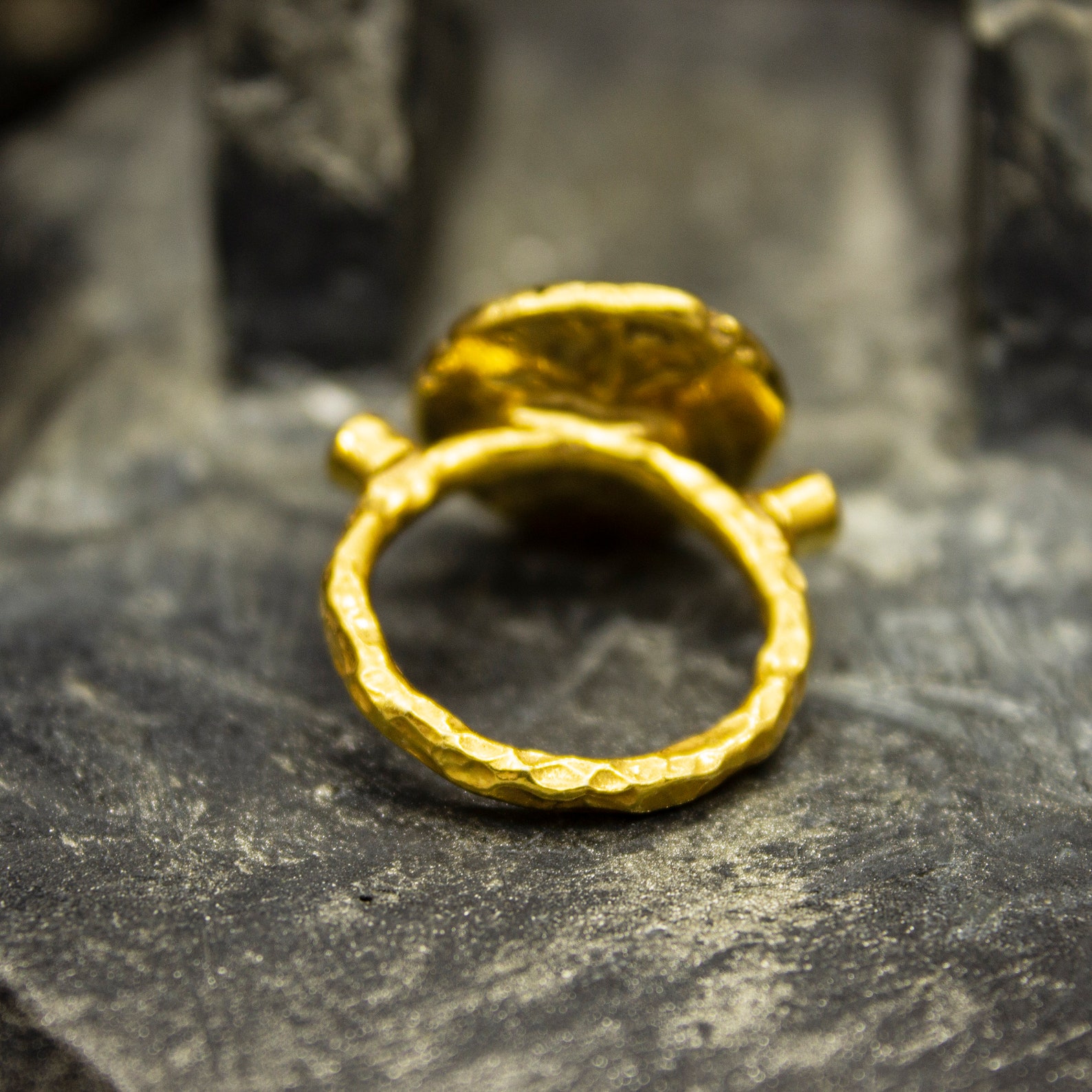 Ancient Greek Owl Athena Coin Ring | 24K Gold Plated 925 Sterling ...