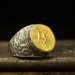 Greek Art Hawk Signet Coin Ring | 24K Gold Plated 925 Sterling Silver ...