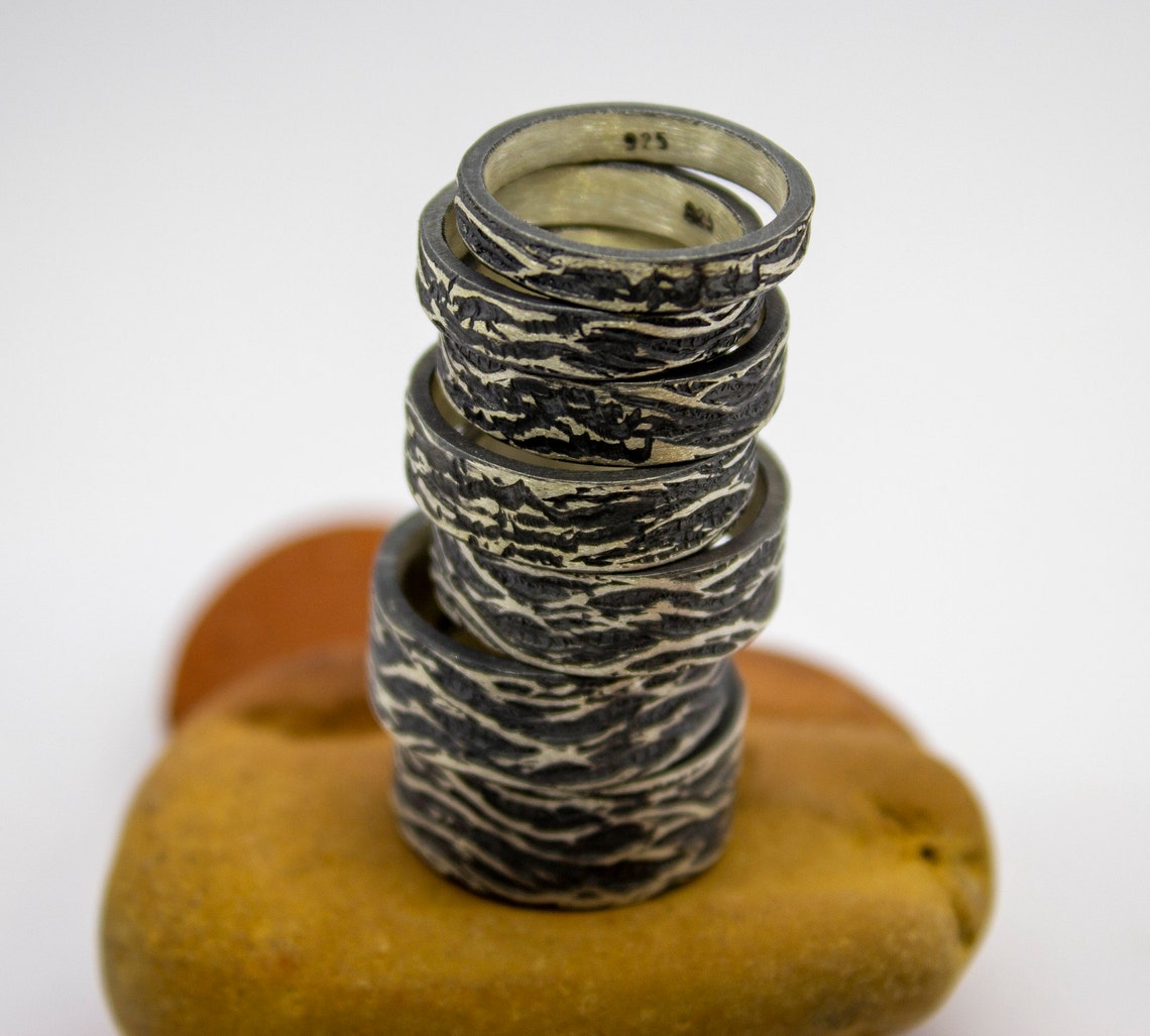 Wedding Sterling Silver Rings Set 925 Sterling Silver - Etsy