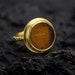 Artemis Greek Deer Intaglio Glass Ring 925 Sterling Silver Ancient Deer ...