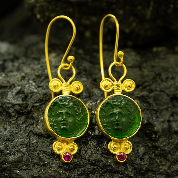 Intaglio Earrings - Etsy