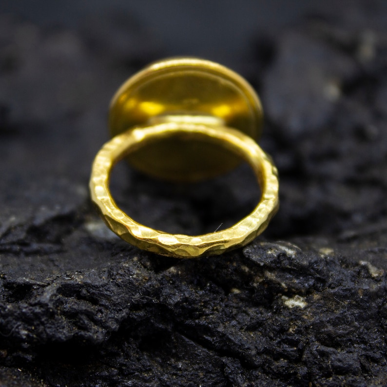 Artemis Greek Deer Intaglio Glass Ring 925 Sterling Silver - Etsy