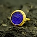 Artemis Ancient Deer Intaglio Glass Ring | 925 Sterling Silver ...