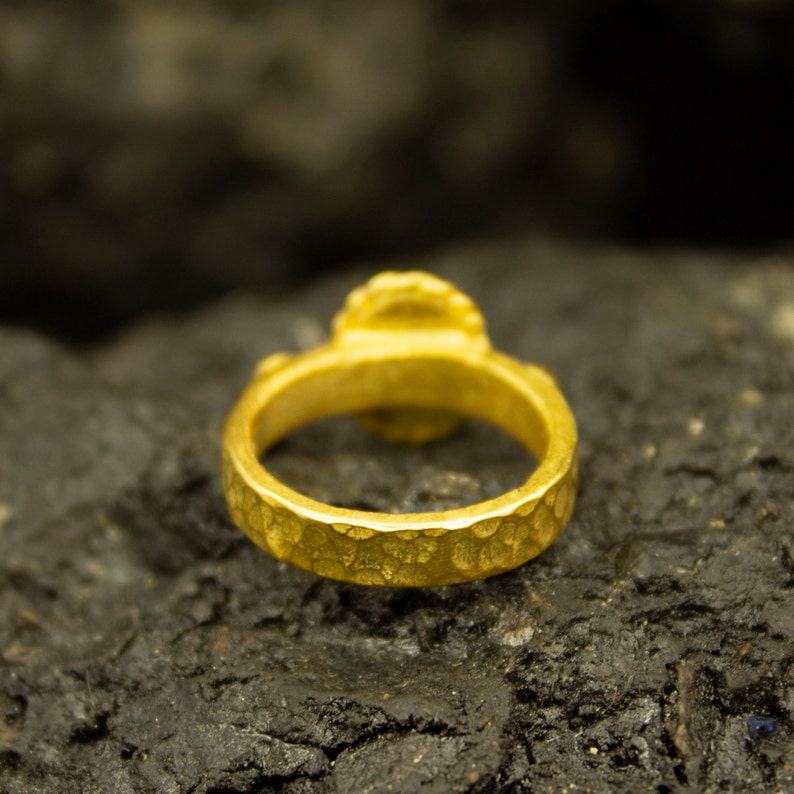 Ancient Roman Art Natural Opal Ring | 925 Sterling Silver | Gold Plated ...