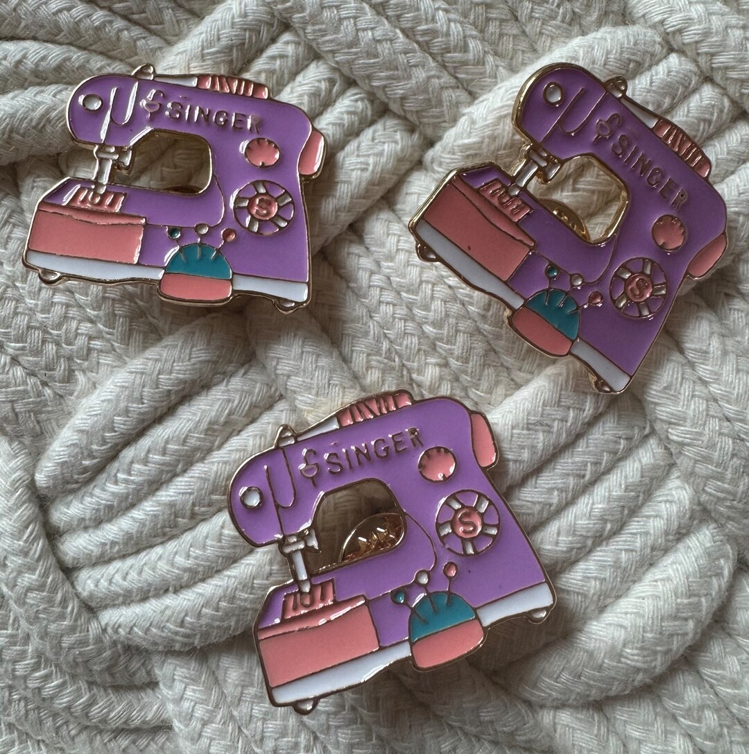 Animation Enamel Pin - Sewing Machine - Y2K - Enamel Pin - Pins for ...