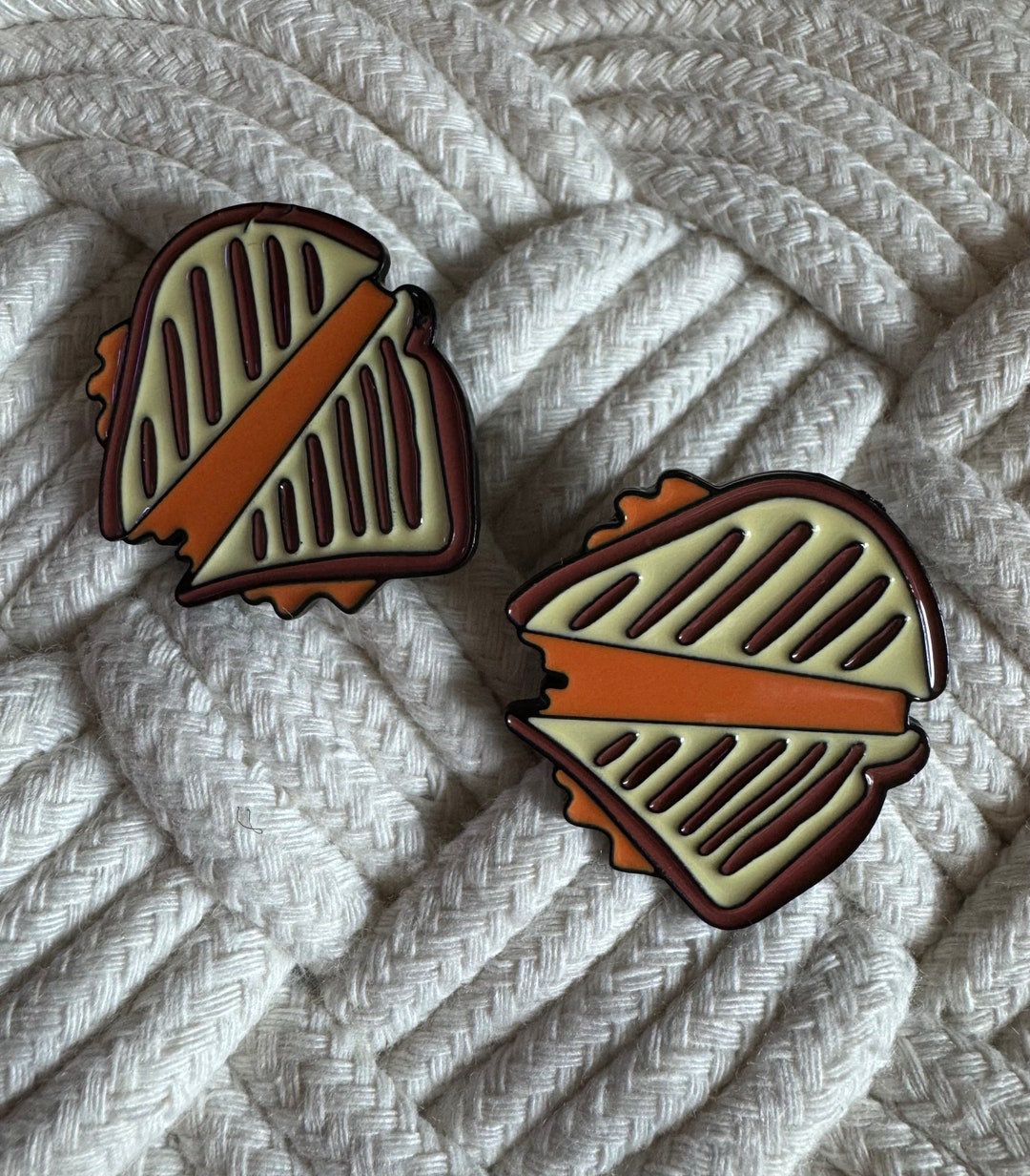 Animation Enamel Pin - Grilled Cheese - Food - Enamel Pin - Pins for ...