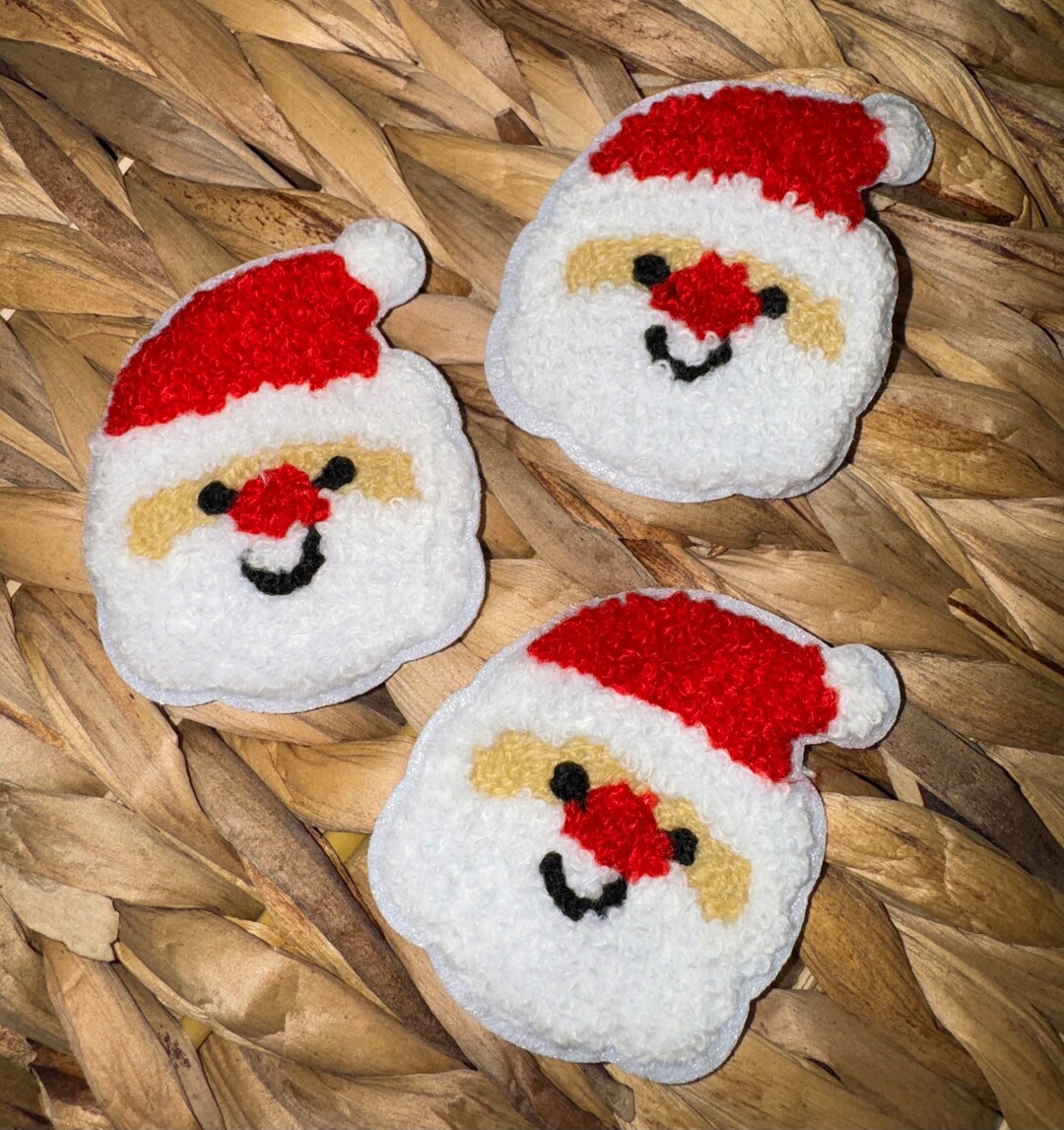 Santa Claus Sew on Patches - Christmas Sew on Patch - Sew on Patches ...