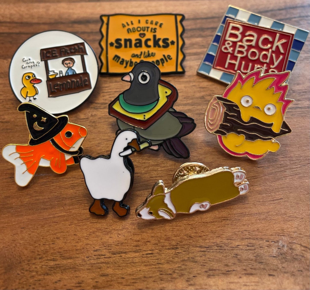 Animation Enamel Pins - Enamel Pins - Pins for Friends - Animals ...