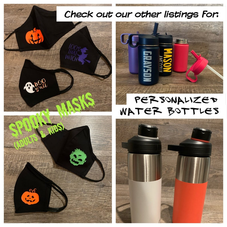 Personalized Kids Face Mask | Etsy