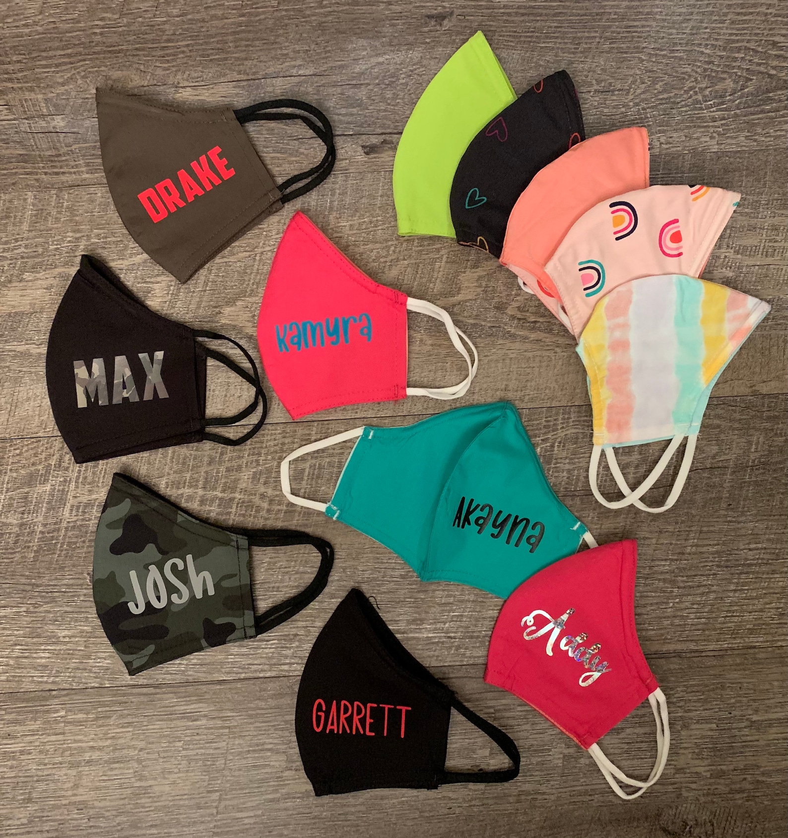 Personalized Kids Face Mask | Etsy