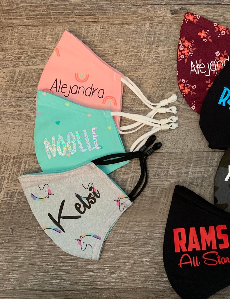 Personalized Kids Face Mask - Etsy