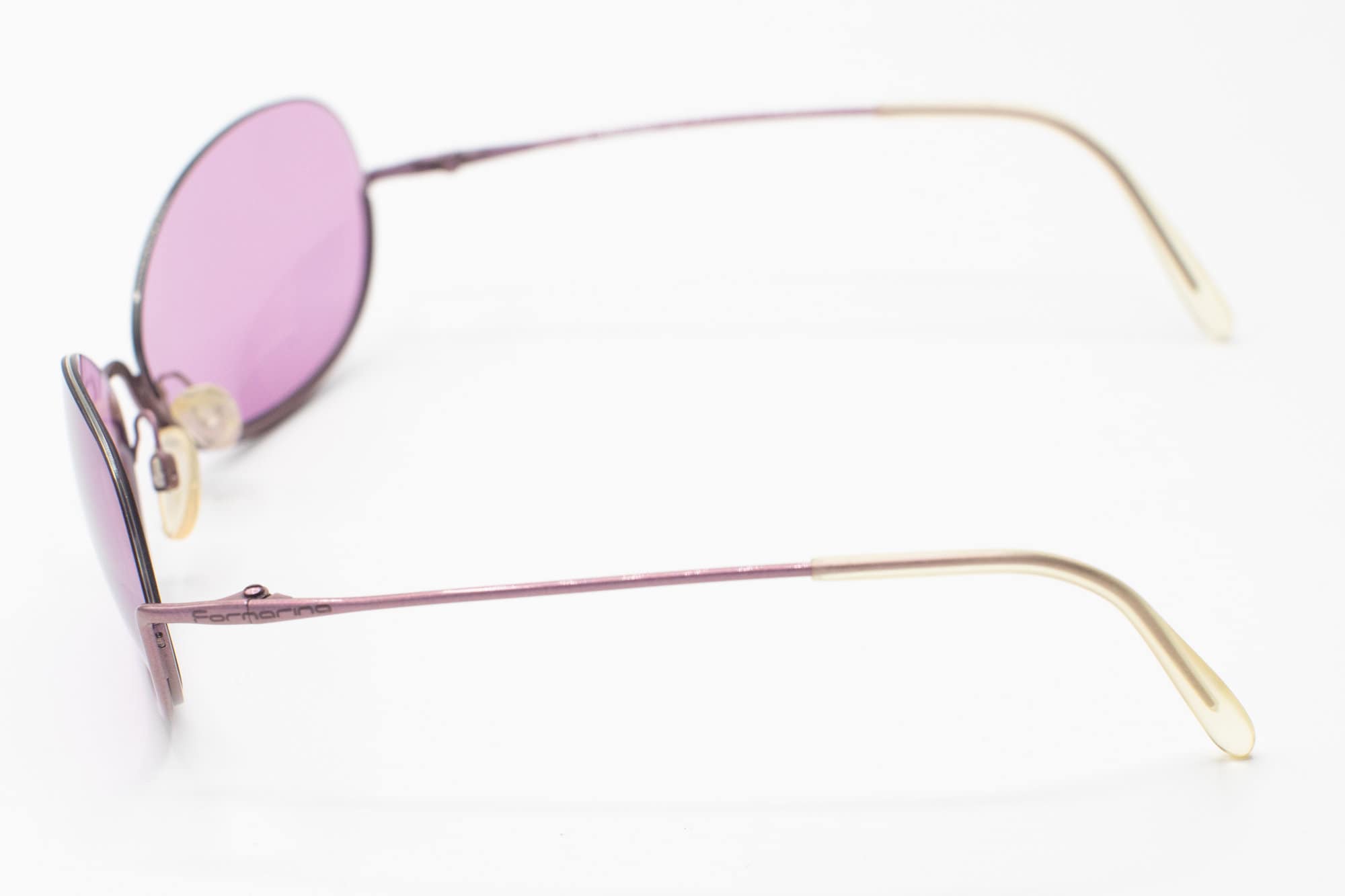 Fornarina 2000s Pink Oval Sunglasses Half Rim NINA 12s - Etsy