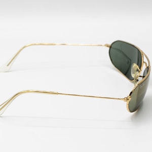 Ray Ban 3148 Sunglasses Oval Gold Metal With Mirrored Lenses - Etsy