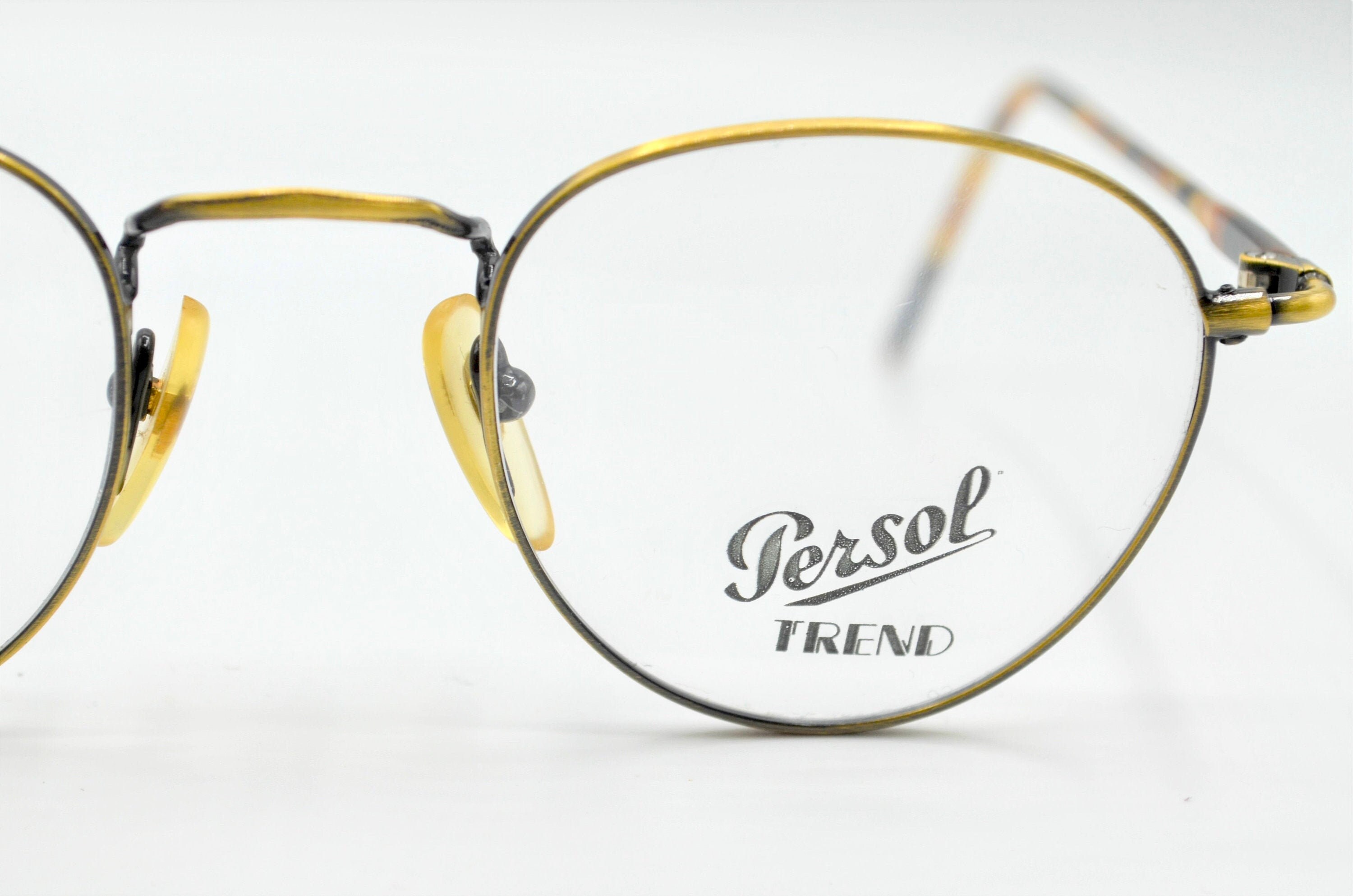 Persol Ratti Classic Vintage Round Eyeglasses 90s Metal Trend - Etsy