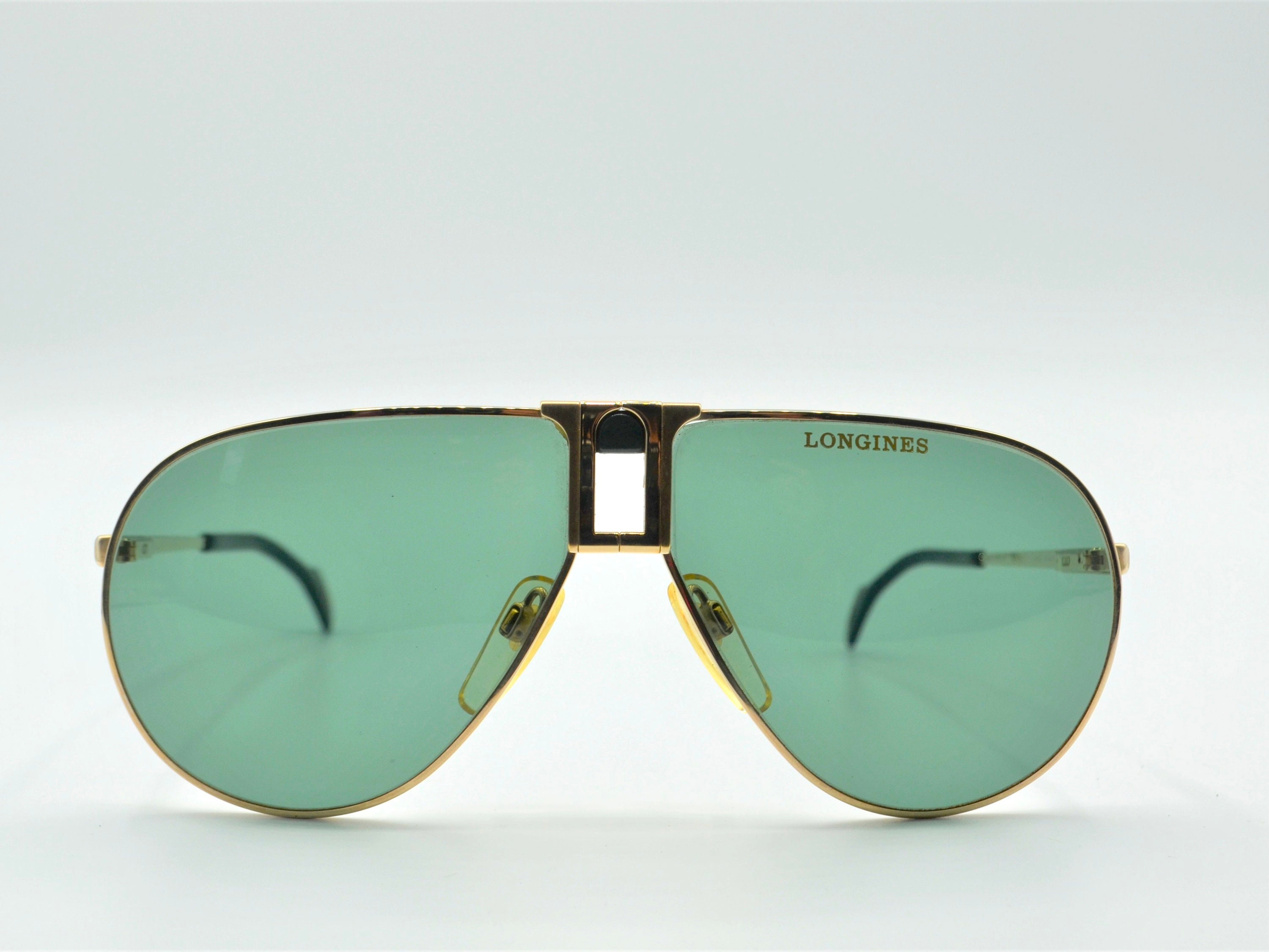 80s Aviator Vintage Men's Sunglasses Longines Iconic Gold - Etsy