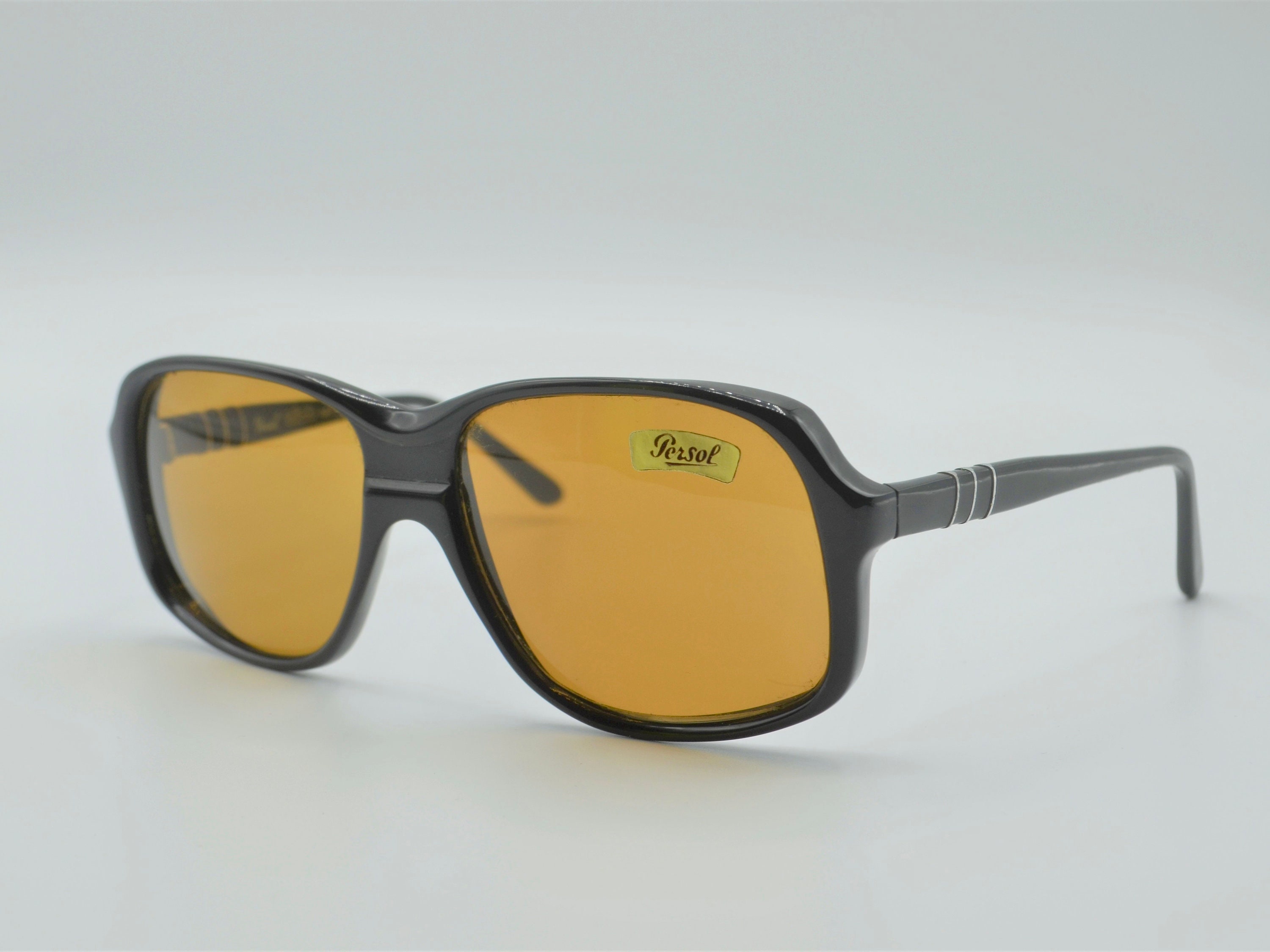 Persol Ratti 70s Vintage Sunglasses Oversized Black 58204 Rare - Etsy