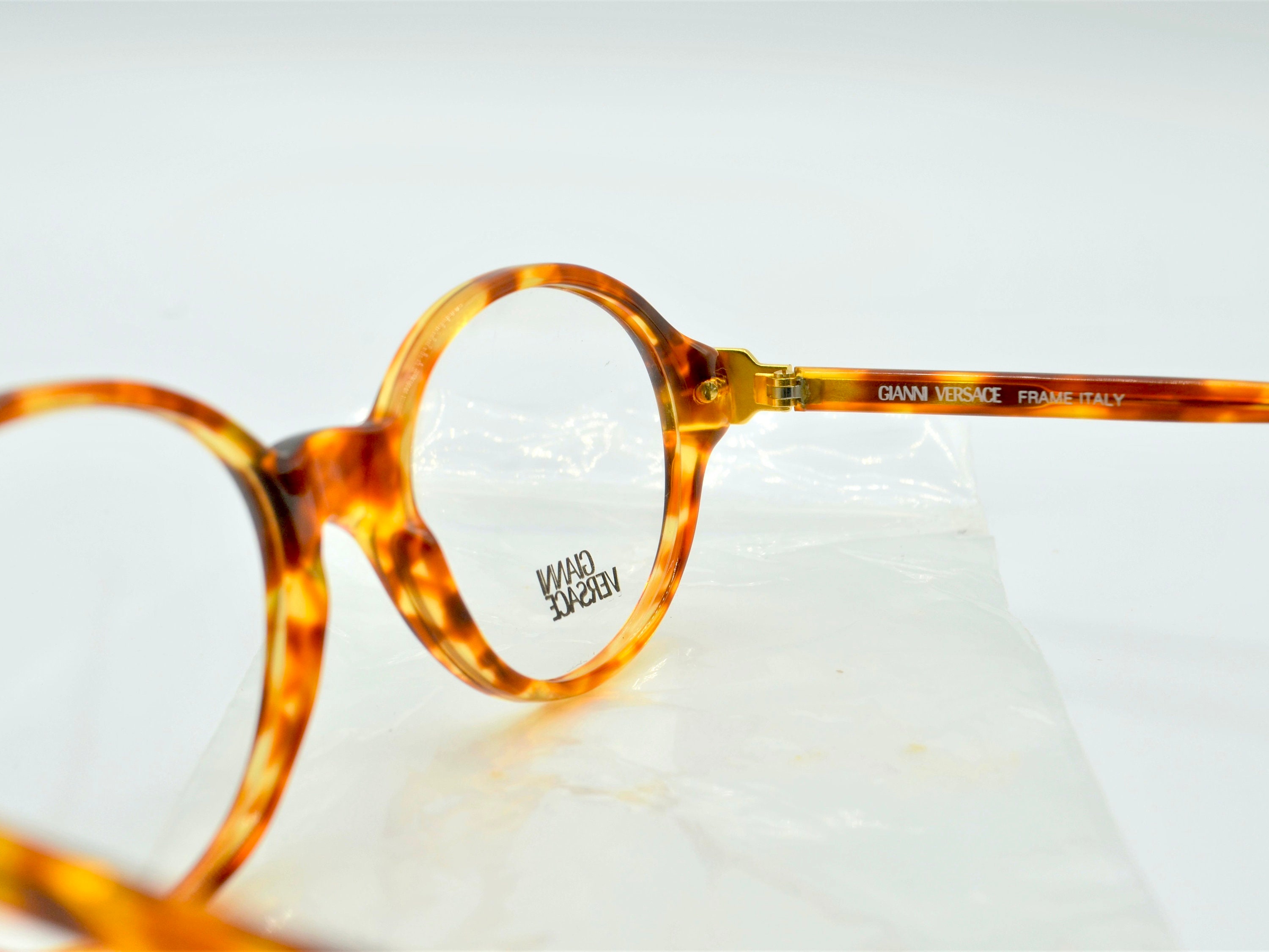 Versace Tortoise Eyeglasses Oval Frame Vintage 1980s V52 - Etsy