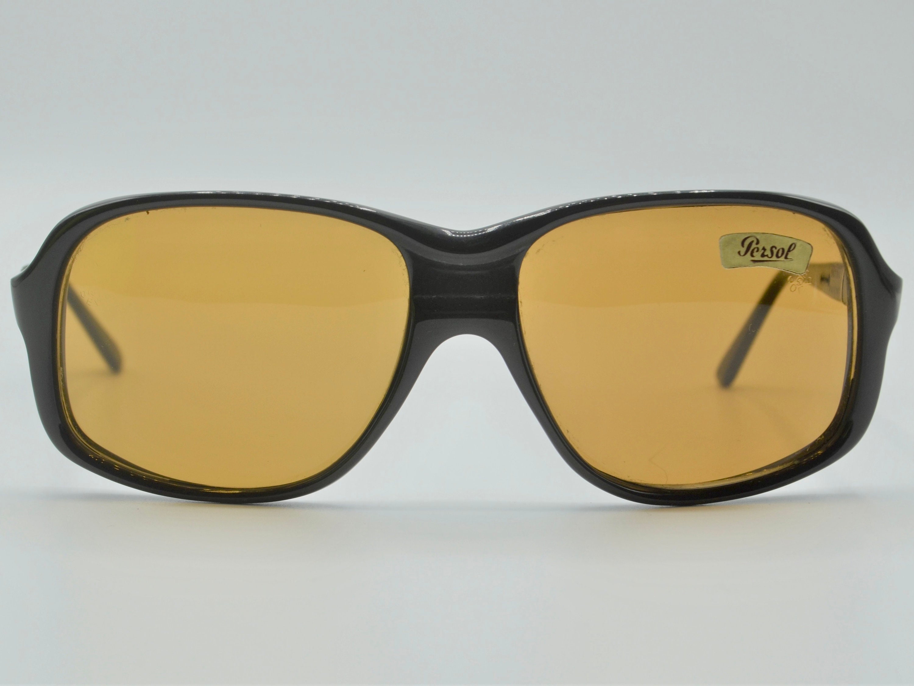 Persol Ratti 70s Vintage Sunglasses Oversized Black 58204 Rare - Etsy