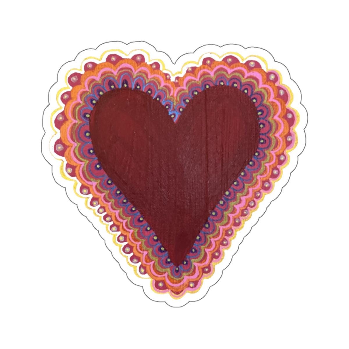 Valentine's Day Heart Stickers: Kids Party Favor Labels - Etsy