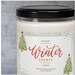 Merry and Bright 9oz. Soy Candle | Sea Salt, White Sage, Cinnamon ...