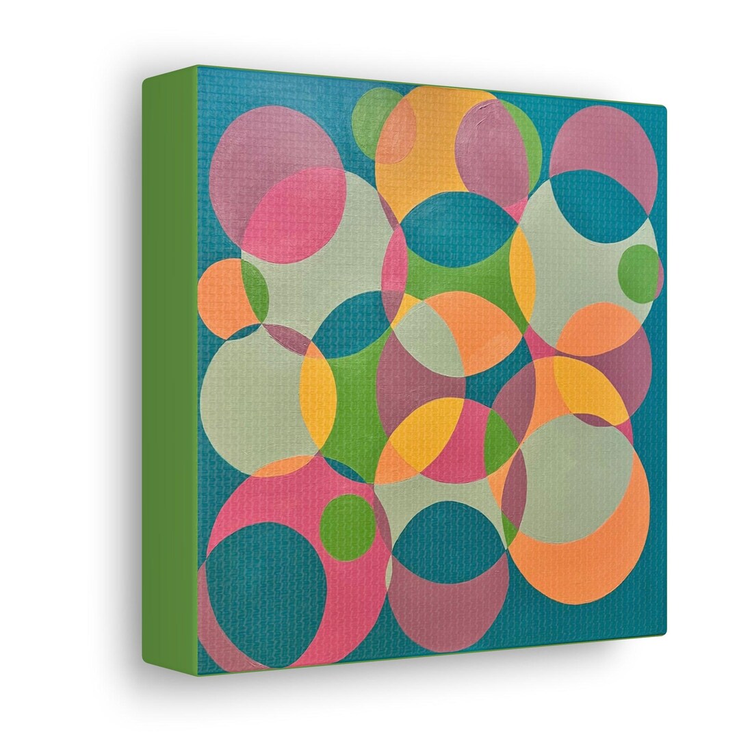 Circle Wall Art, Bubble Wall Art, Interlocking Circles Wall Art ...