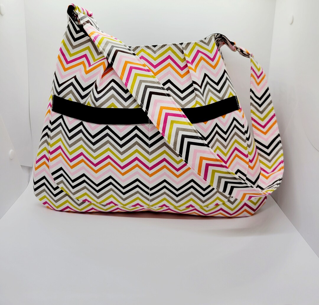 Chevron Print Fabric Shoulder Bag, Stylish Women's Handbag - Etsy