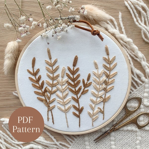 Wheat Embroidery - Etsy