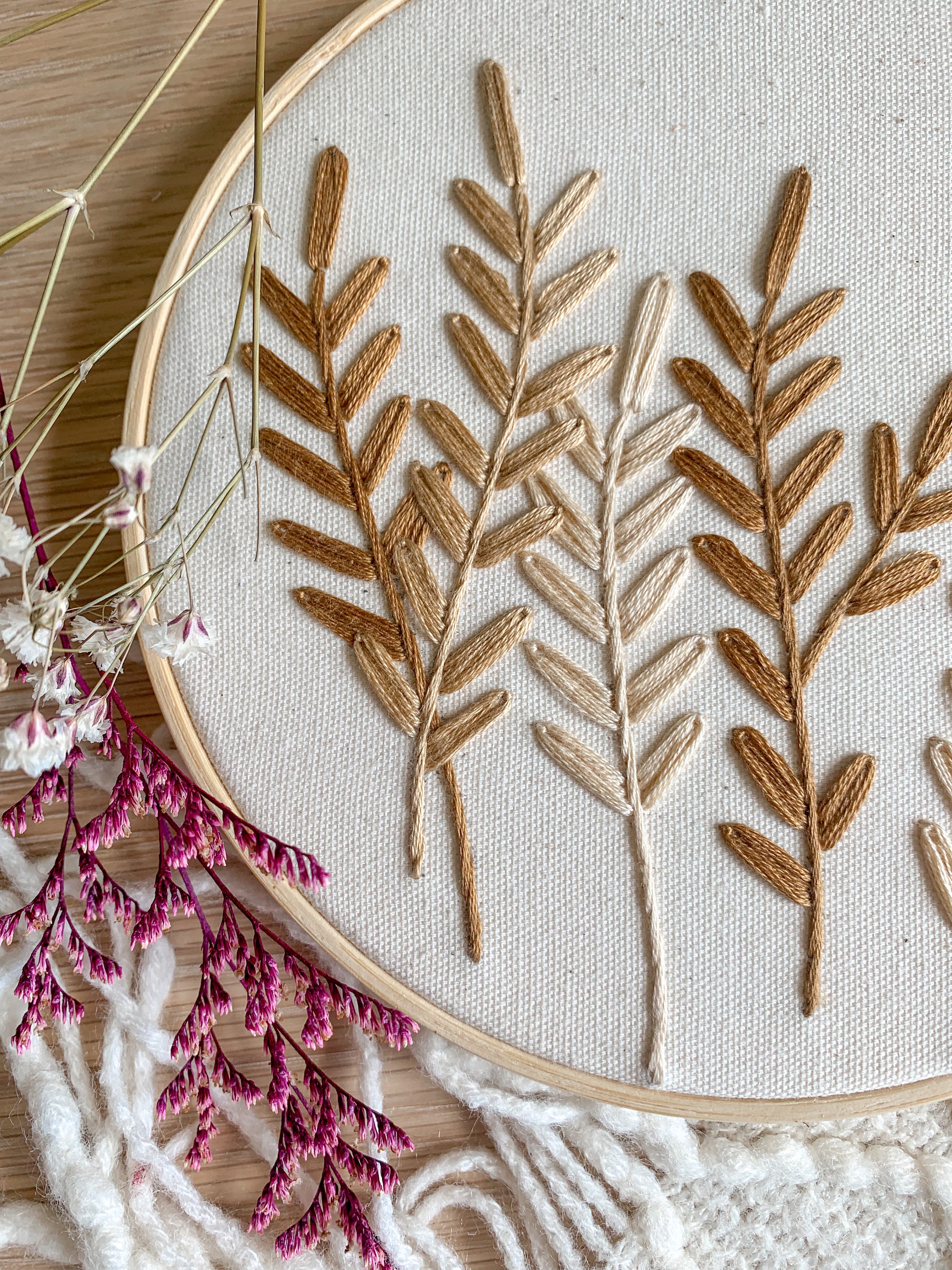 Waving Wheat Embroidery Pattern | PDF Pattern With Instructions | Make ...