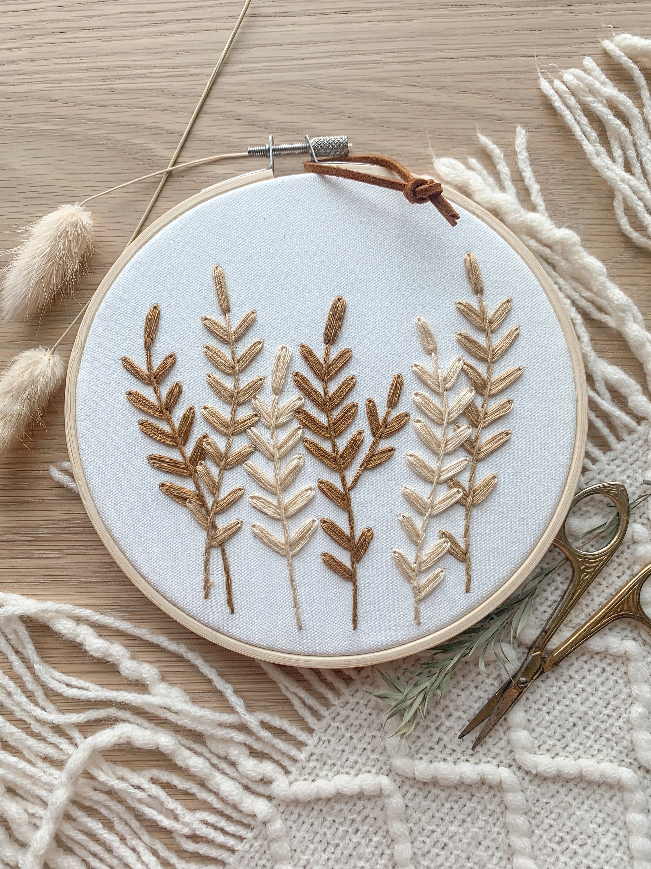 Waving Wheat Embroidery Pattern | PDF Pattern With Instructions | Make ...
