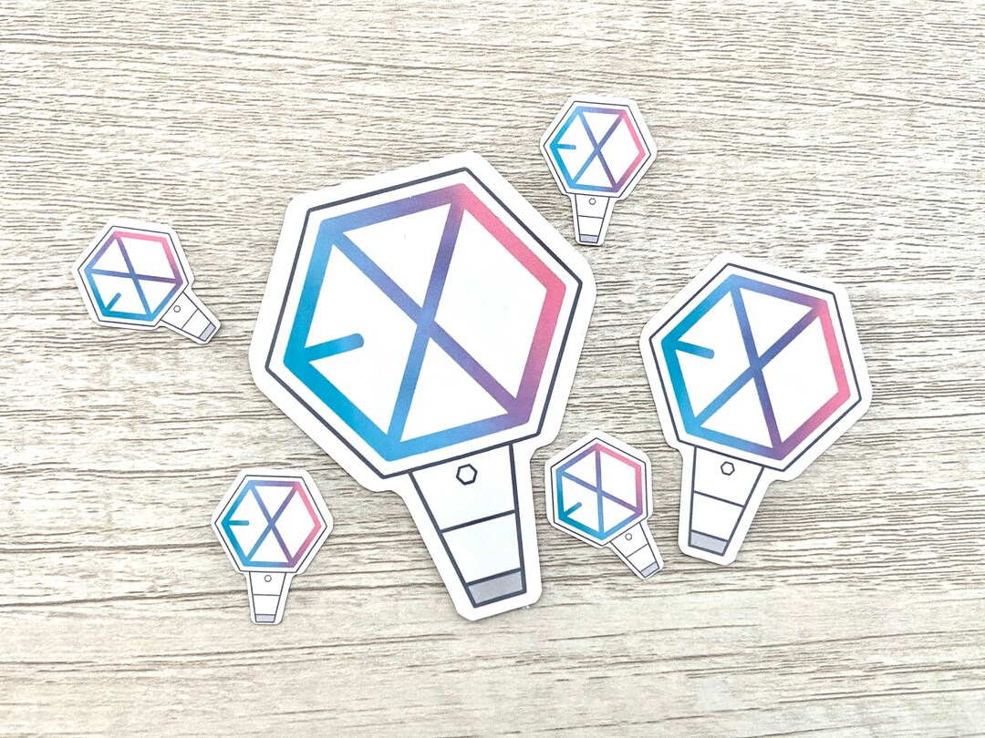EXO Lightstick Sticker | EXO Matte / Glossy / Holographic Stickers - Etsy