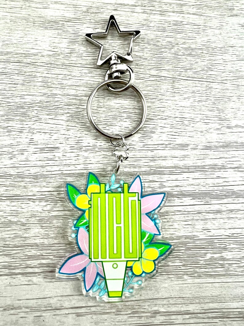 NCT Lightstick Keychain Acrylic Charm Keyring - Etsy