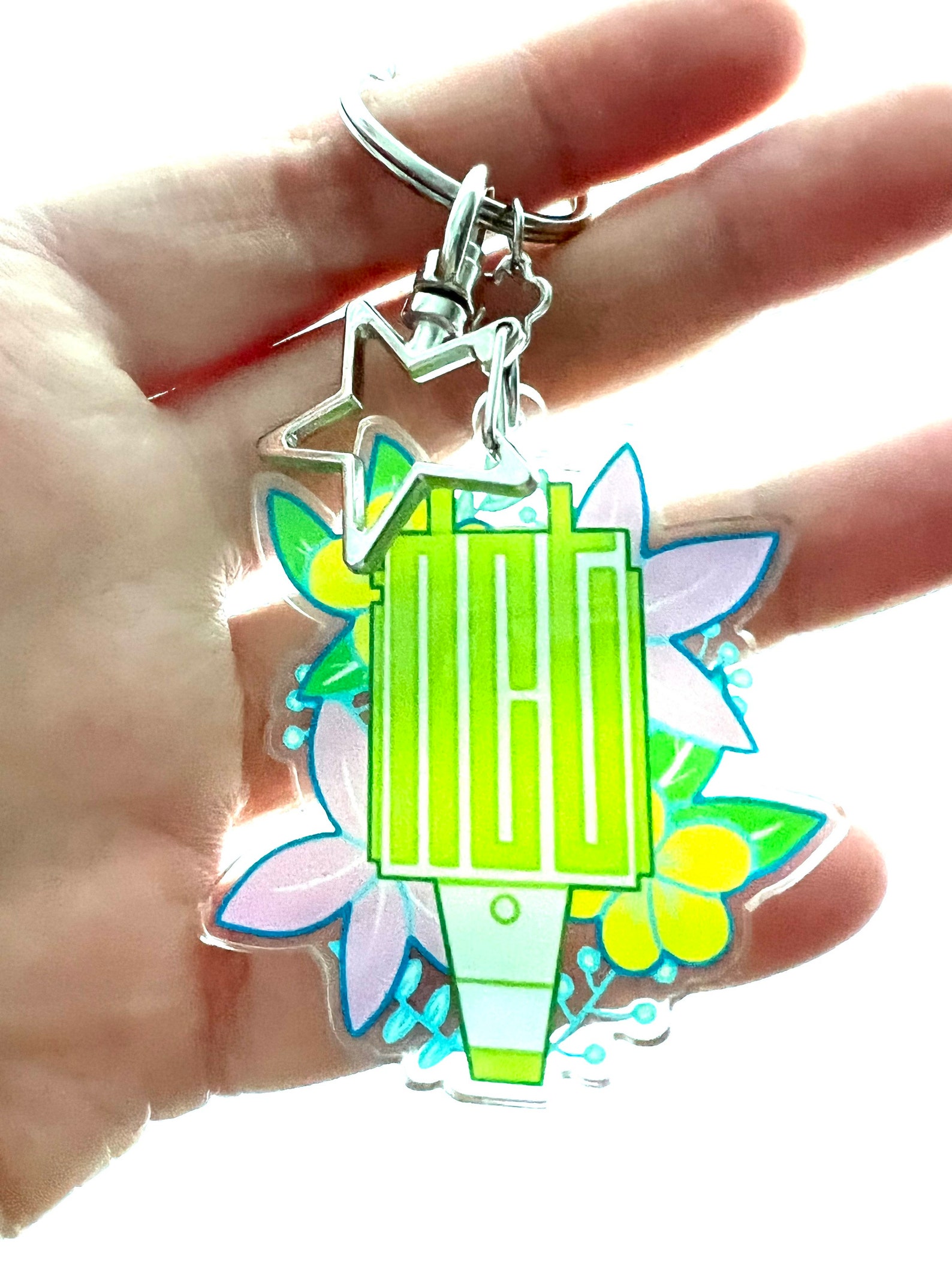 NCT Lightstick Keychain Acrylic Charm Keyring - Etsy