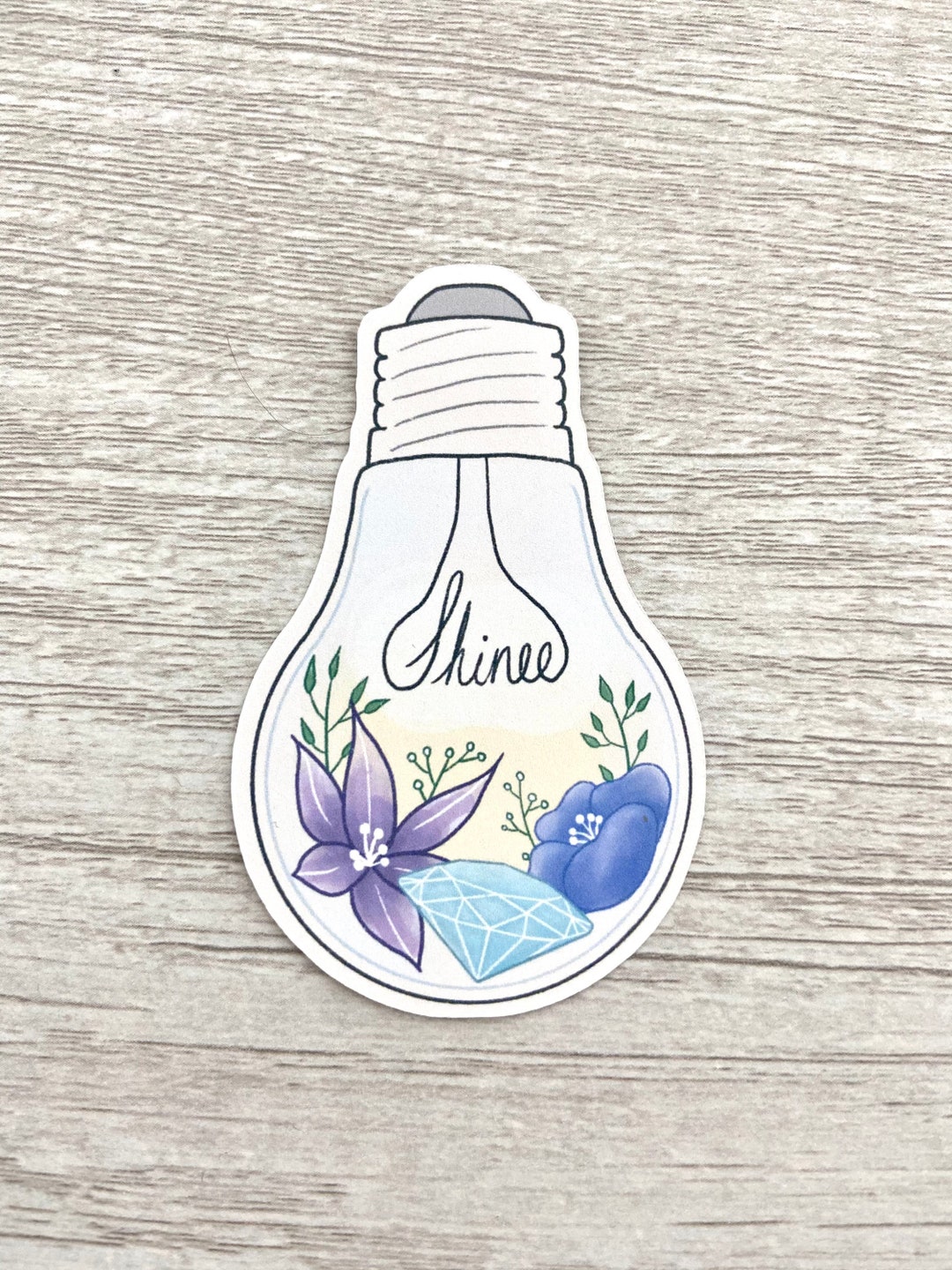 Shinee Light Bulb Sticker | Shinee Matte / Glossy / Holographic ...