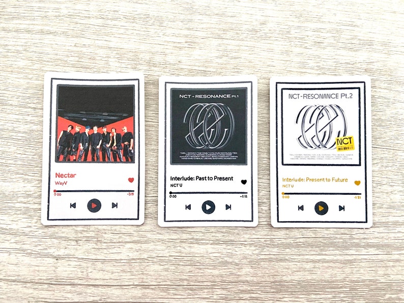 NCT 2020 Resonance Playlist Stickers Music Player Stickers | Etsy